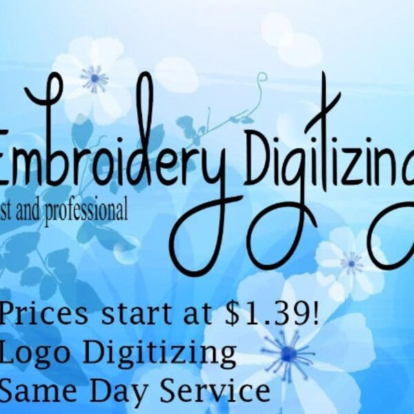 Digitizing - Etsy Digitizing - Etsy