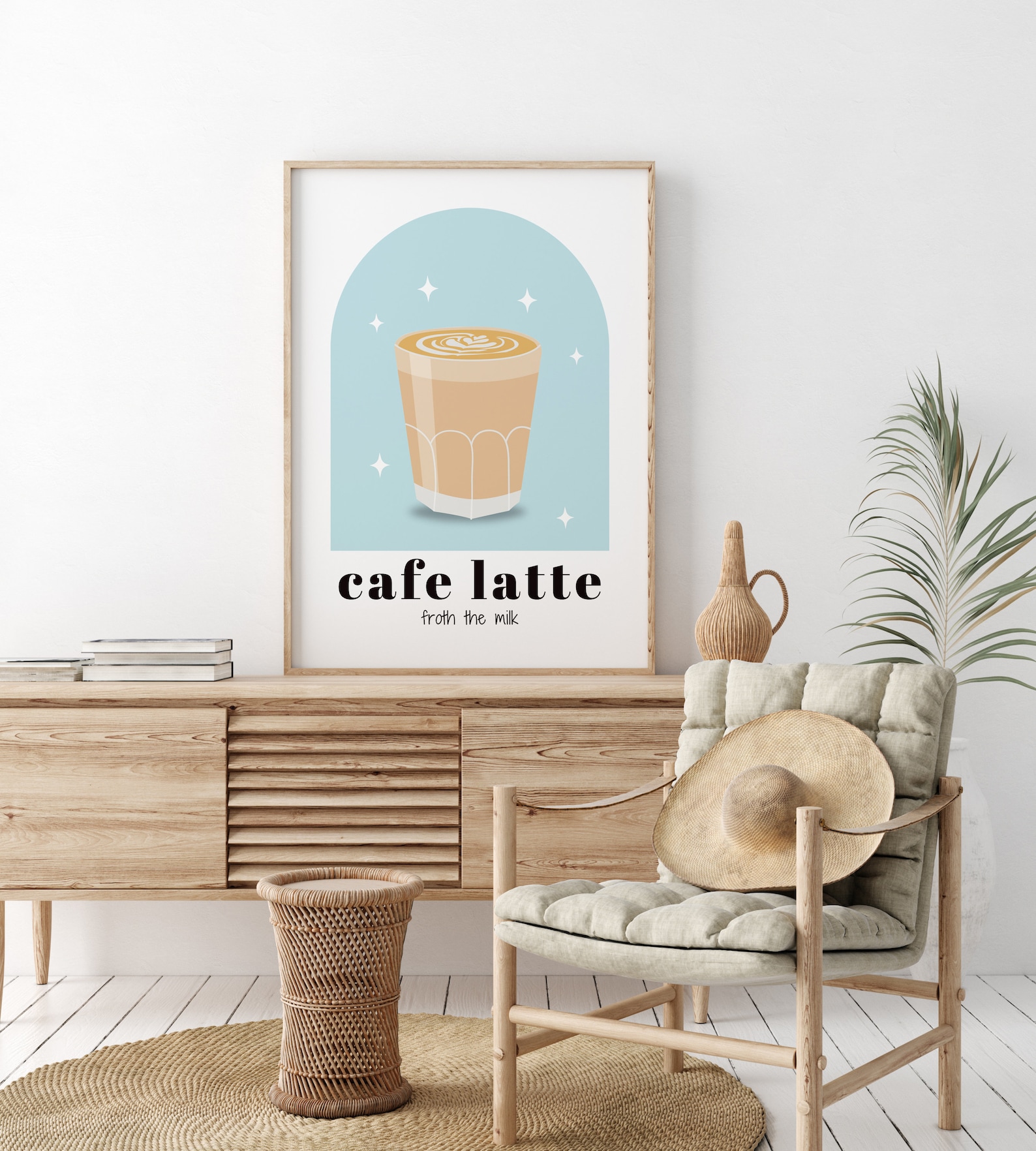 Preppy Wall Art,set of 3 Coffee Poster Set, Cafe Latte Print, Macchiato ...