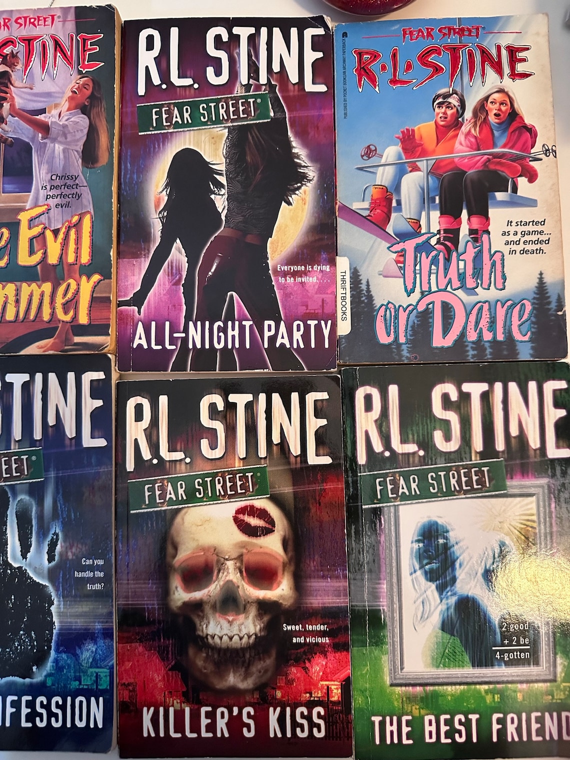 Fear Street Books, R.L. Stine, Vintage 1990s Books, Choose Your Own, Silent Night 1 & 2, Bad ...