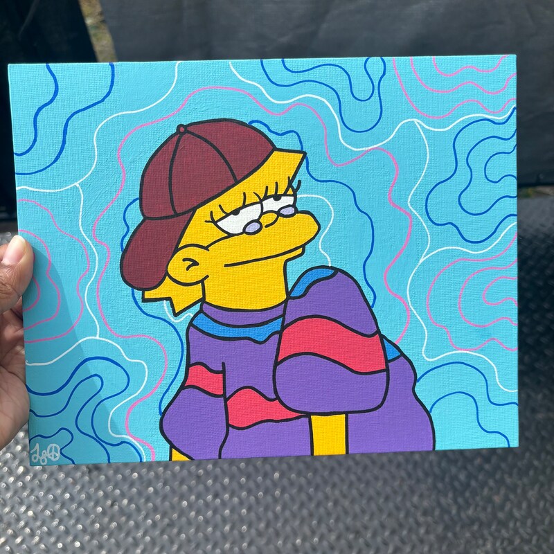 The Simpsons Painting - Etsy