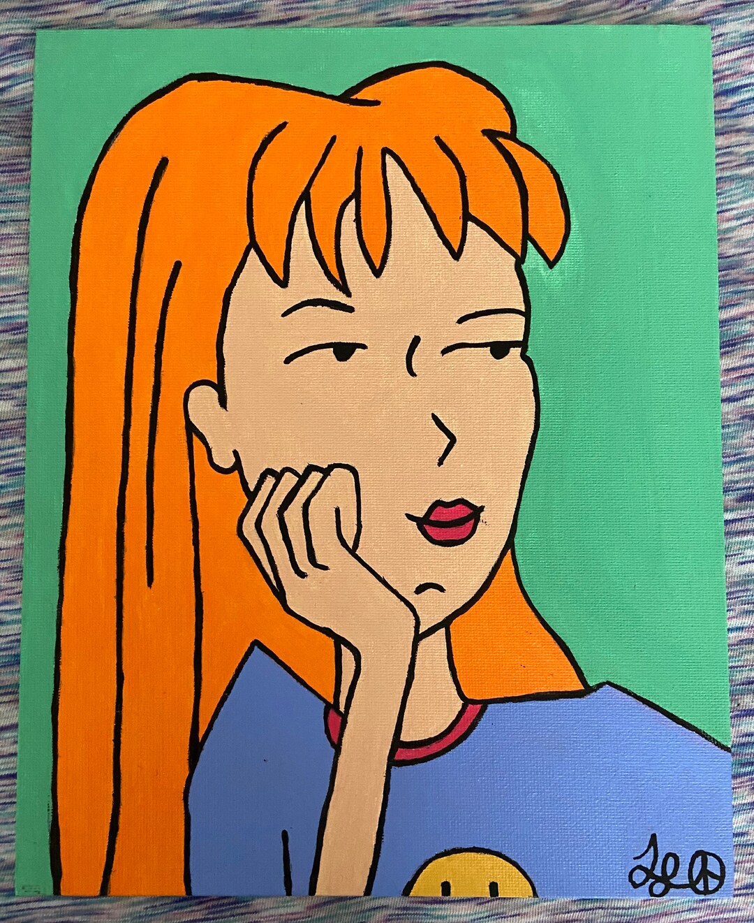 Paintings Cartoon Paintings Cartoon Art Artwork 8x10in - Etsy