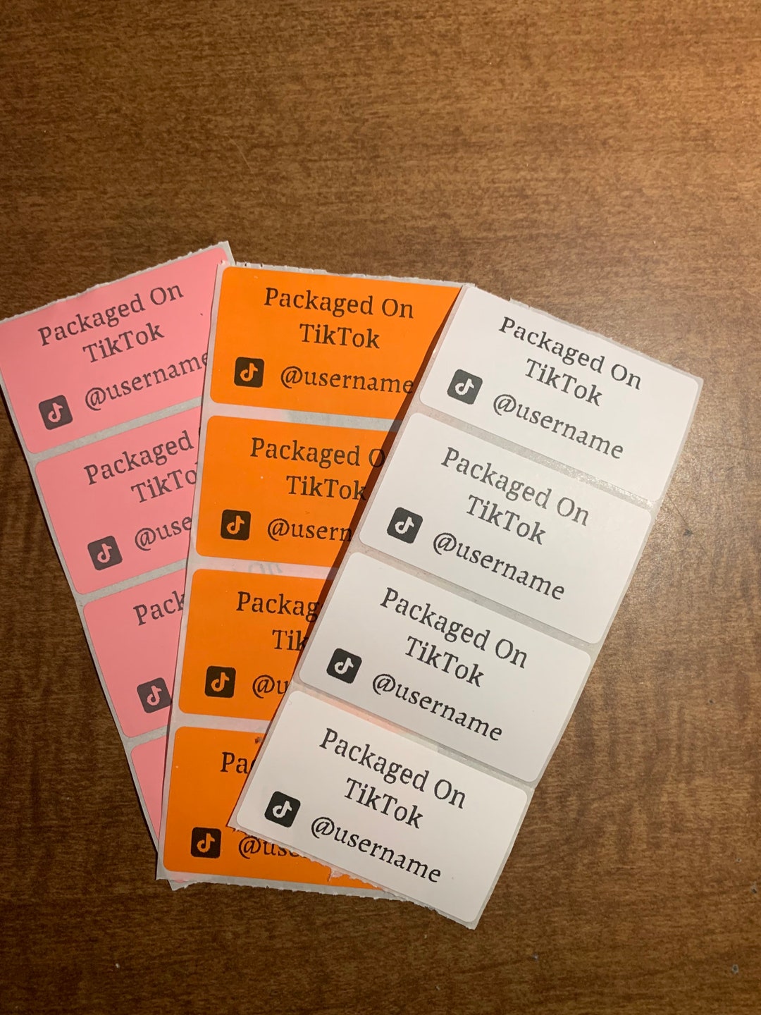 Packaged on Tiktok| Packaging Sticker| Thermal Sticker| Small Business ...