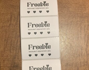 Enjoy Your Freebie Stickers, Thermal Stickers, Thermal Packaging ...