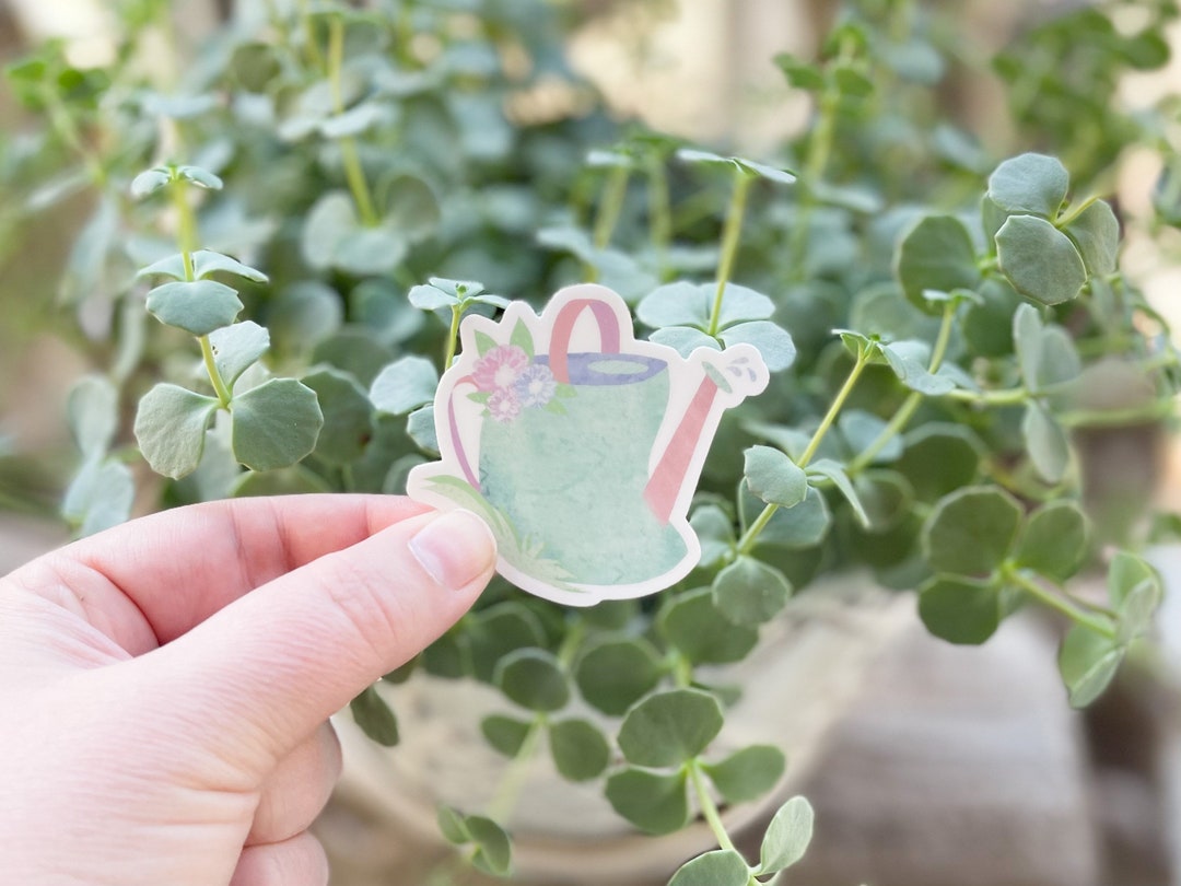 Watering Can Sticker, Gardening Sticker, Planty Stickers, Planner ...
