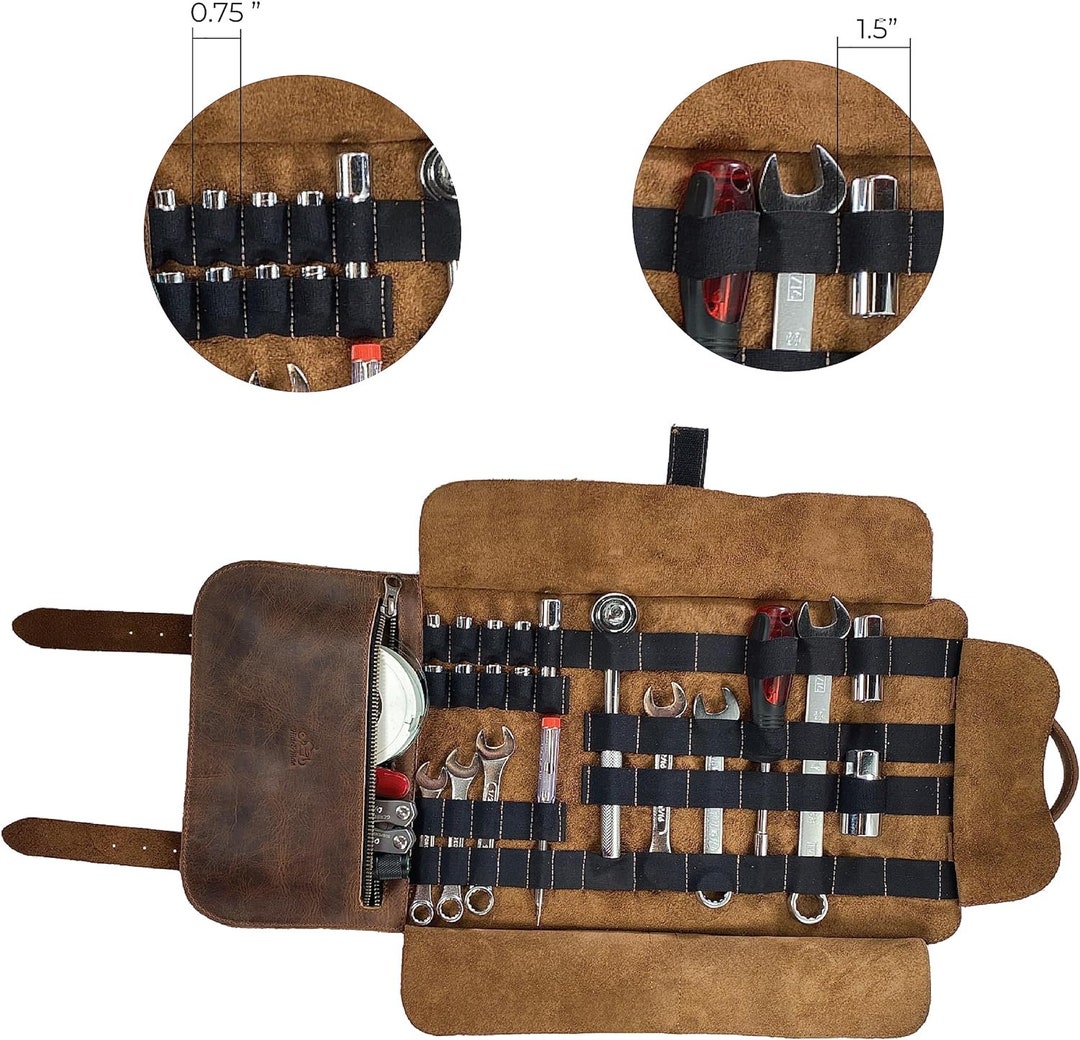 Customized Motorcycle Tool Roll Bag, Motorbike Saddlebag, Wrench ...