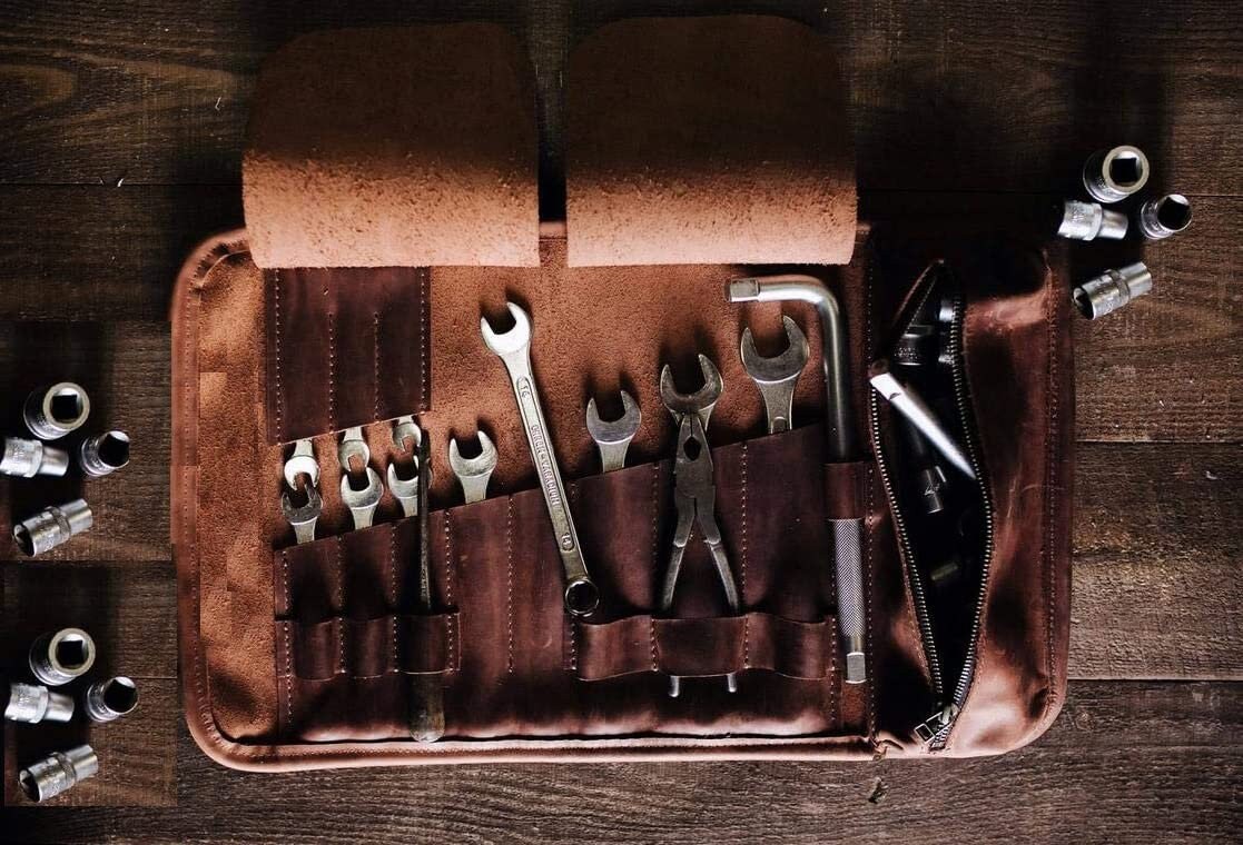 Custom Made Leather Tool Roll Bag Wrap Tools Storage 11 Slots - Etsy ...