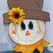 Hand Painted Scarecrow Wall/door Hanger Indoor/outdoor - Etsy