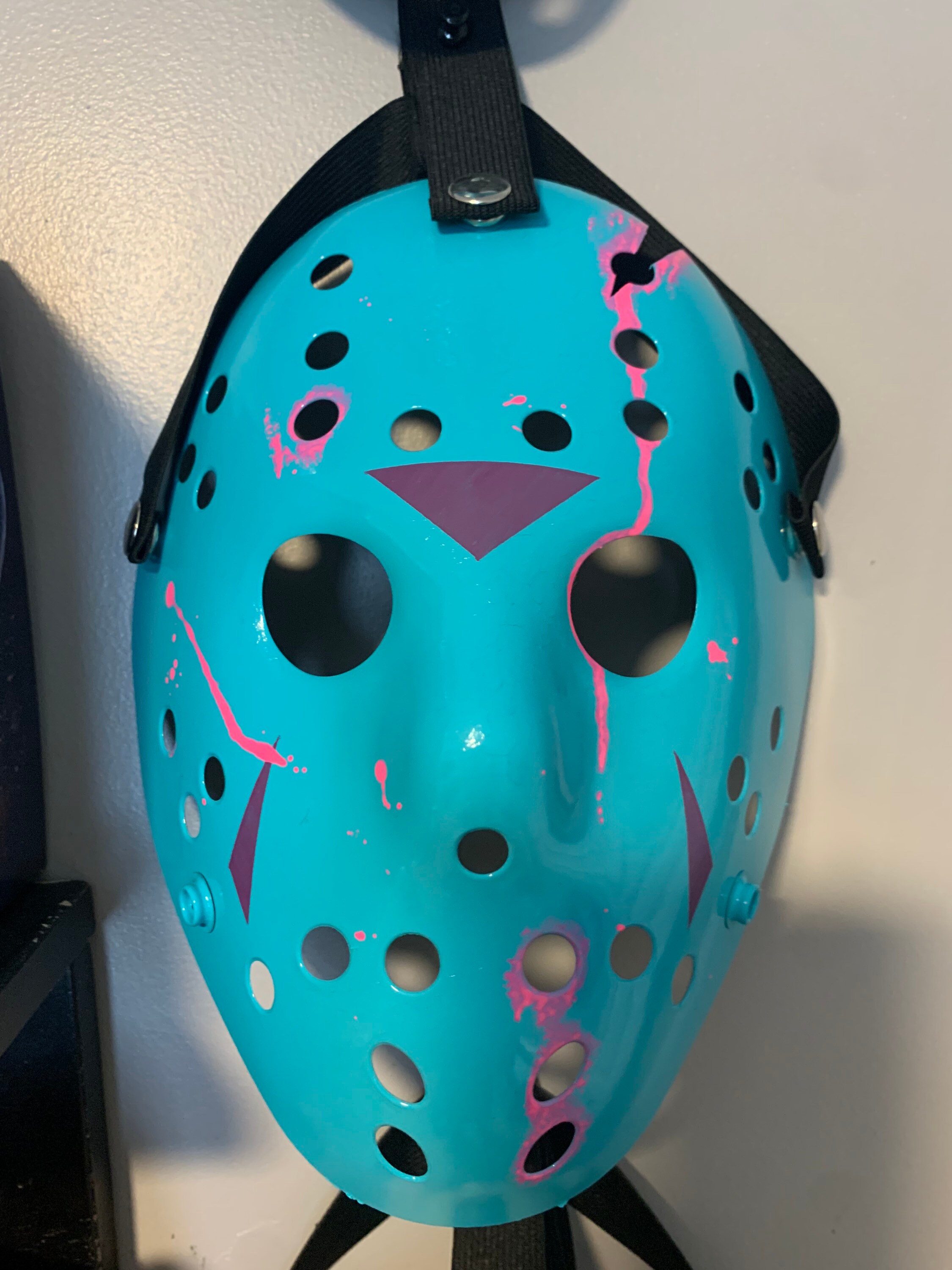 Custom Hockey Mask: Friday the 13th 8 Bit Jason Mask - Etsy
