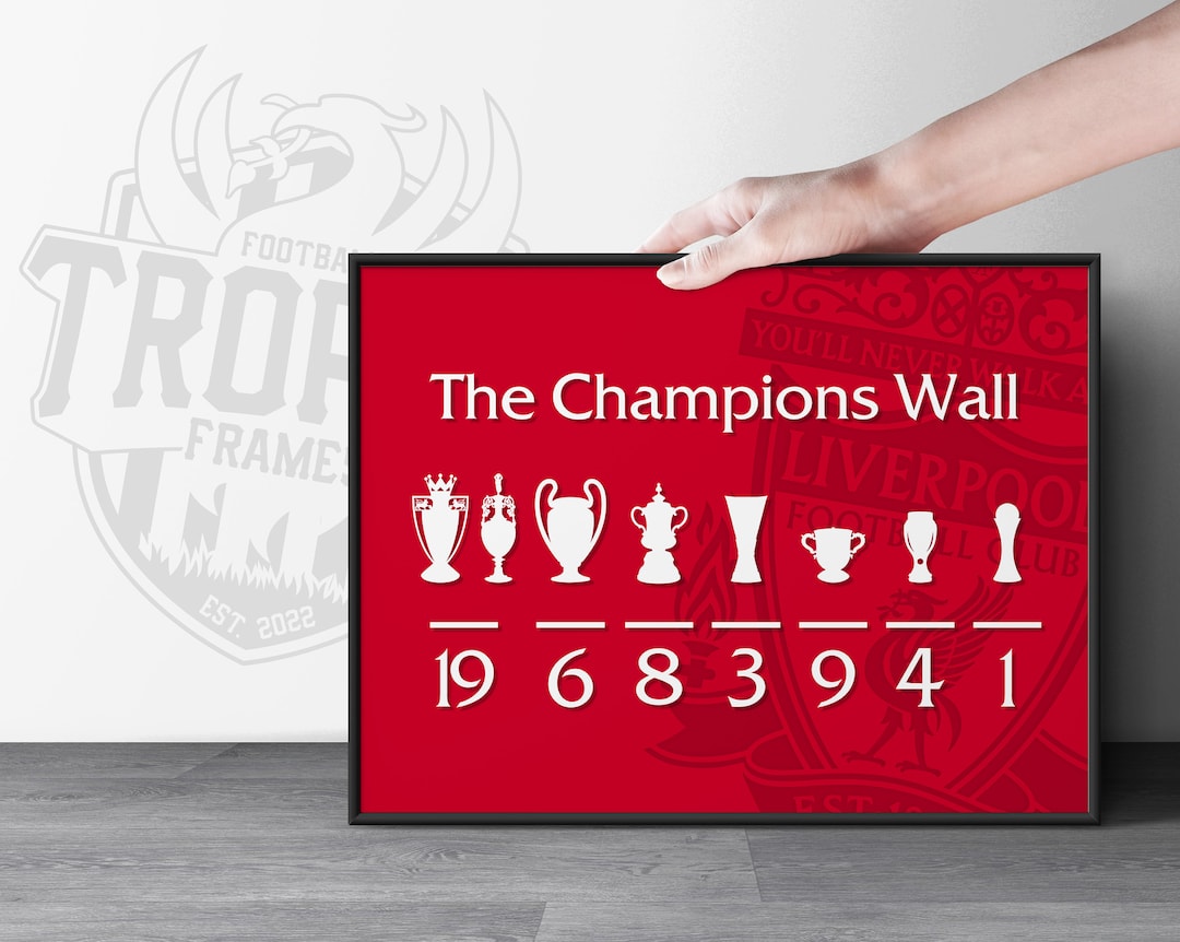 Liverpool Champions Wall Wall of Honours - Etsy