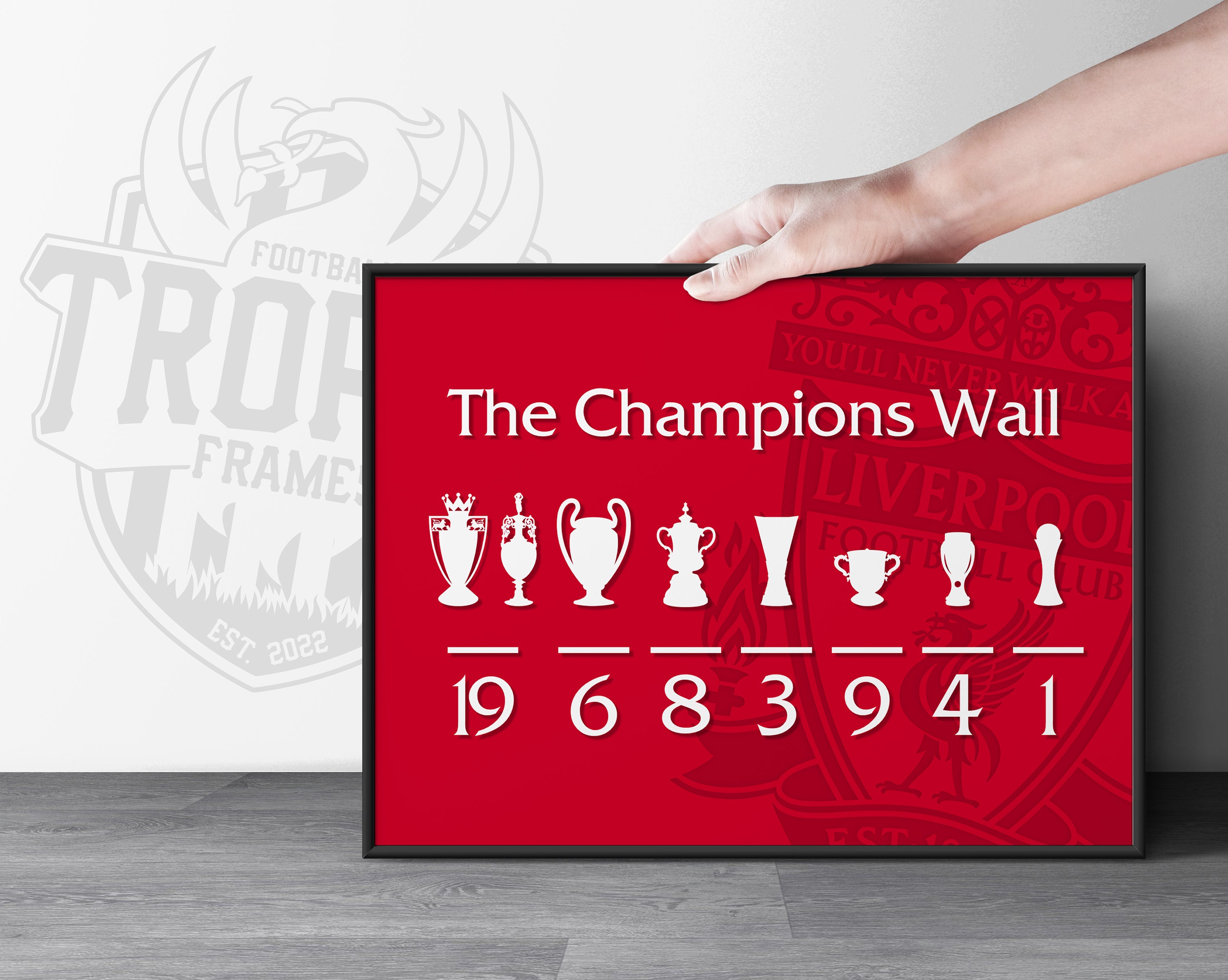 Liverpool Champions Wall Wall of Honours - Etsy