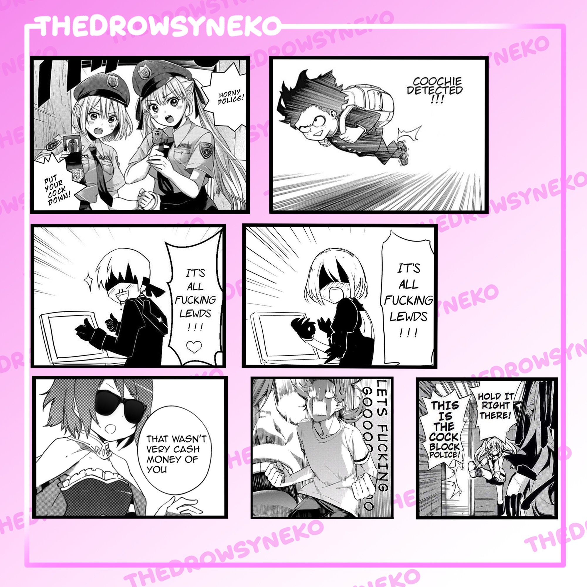 Manga Panel Meme Sticker - Etsy