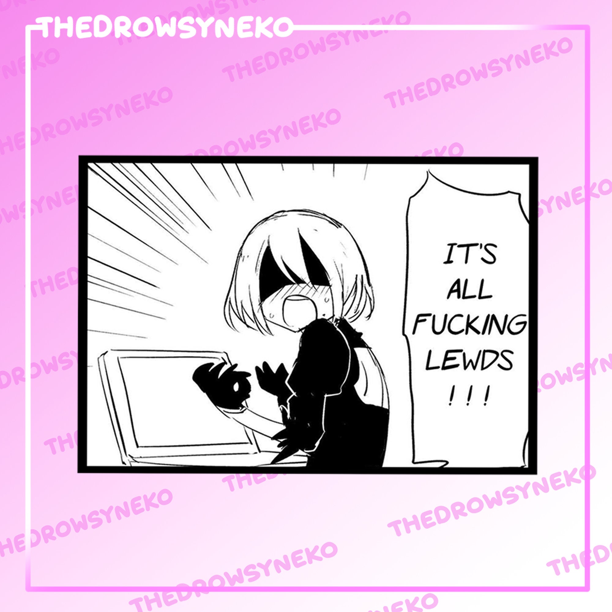 Manga Panel Meme Sticker - Etsy