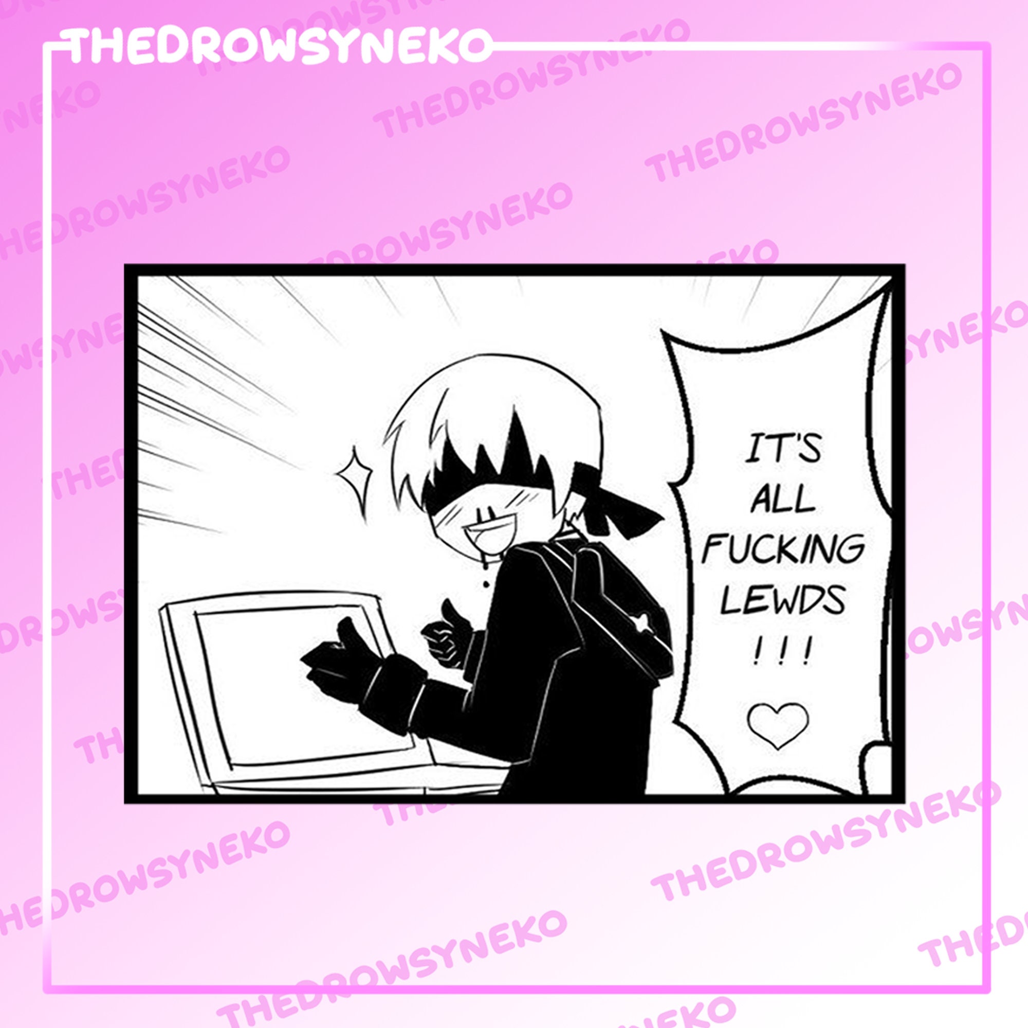 Manga Panel Meme Sticker - Etsy