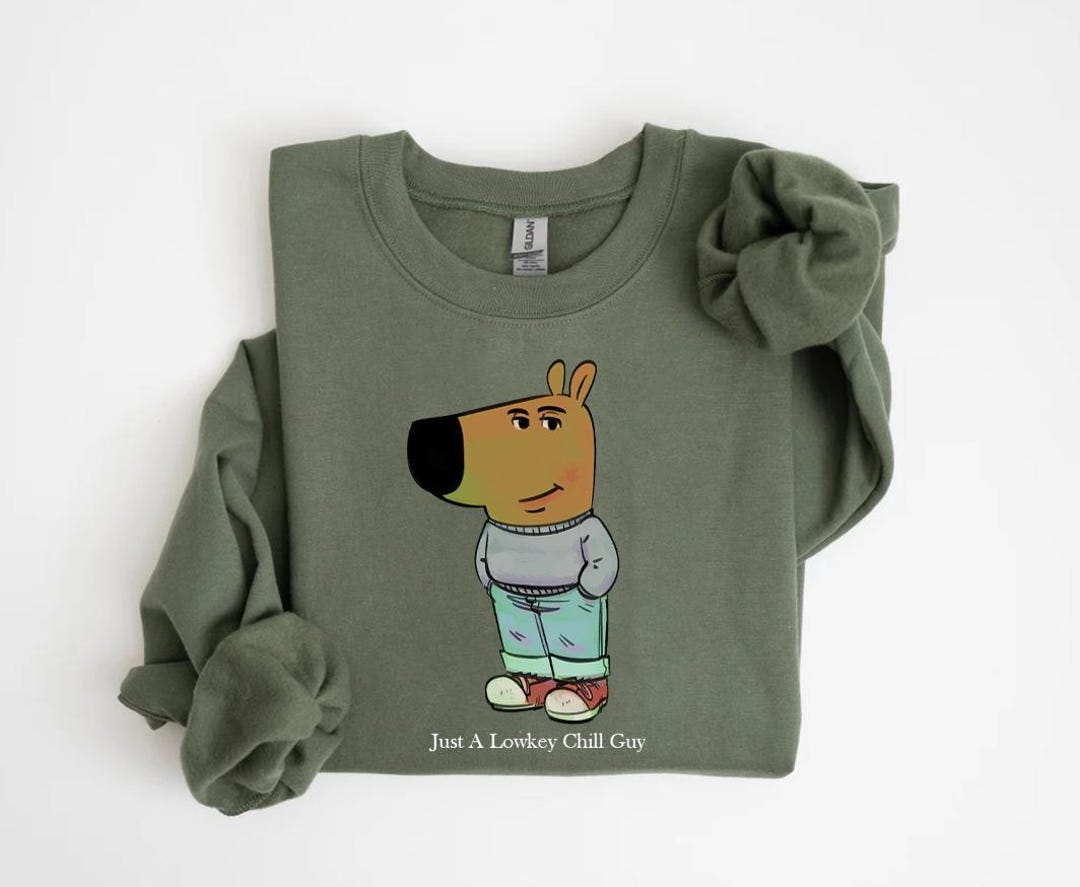 Trending Just a Low Key Chill Guy Meme Shirt, Chill Guy Funny Dog ...