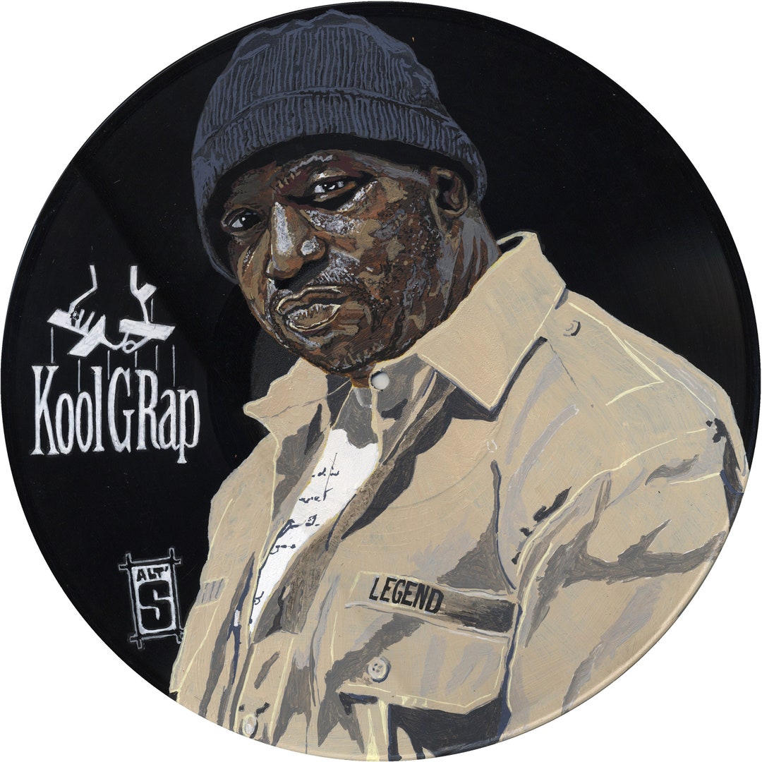 KOOL G RAP Painted on Vinyl Record. Single Copy - Etsy