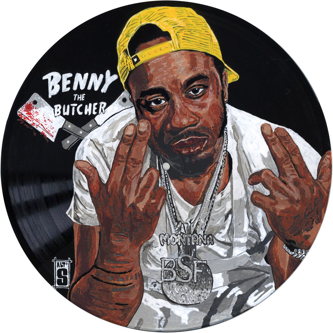 BENNY the Butcher Painted on Vinyl Record. Single Copy - Etsy