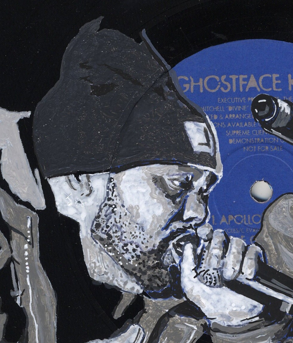 GHOSTFACE KILLAH Feat RAEKWON painted 33 Rpm Vinyl Record - Etsy Canada