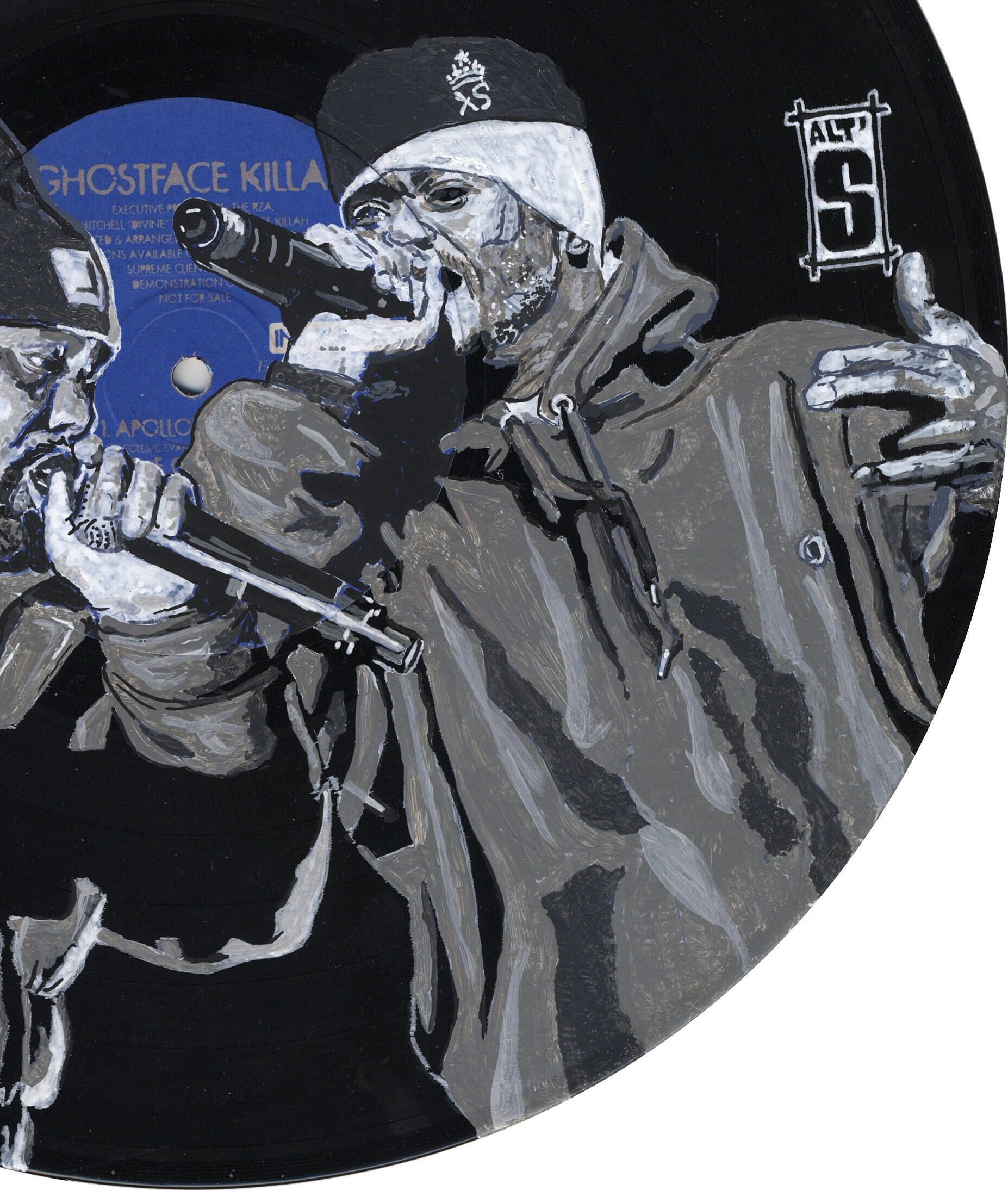 GHOSTFACE KILLAH Feat RAEKWON painted 33 Rpm Vinyl Record - Etsy Canada