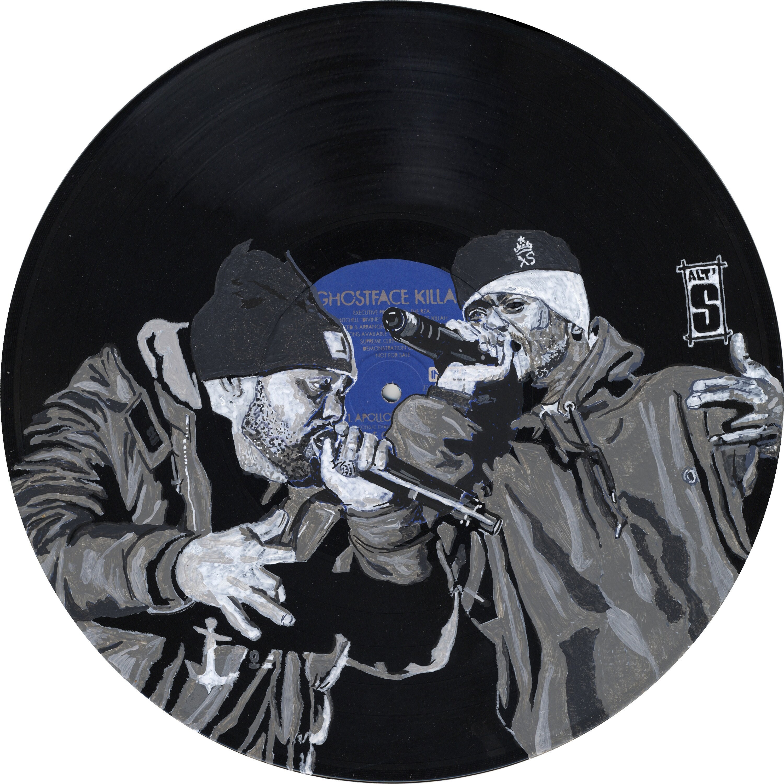 GHOSTFACE KILLAH Feat RAEKWON painted 33 Rpm Vinyl Record - Etsy Canada