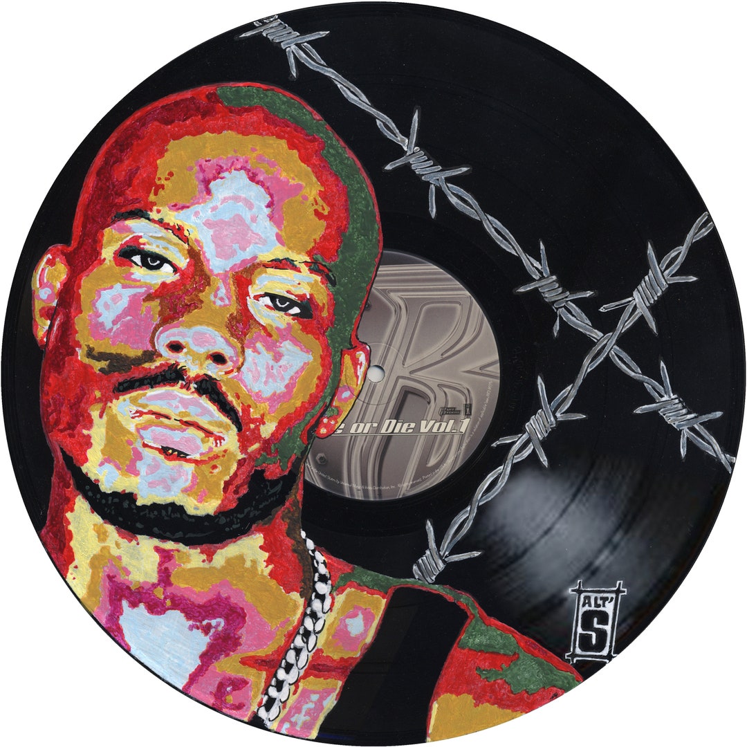 DMX Painted in Pop Art Style on the Vinyl Compilation ruff Ryders Vol 1 ...