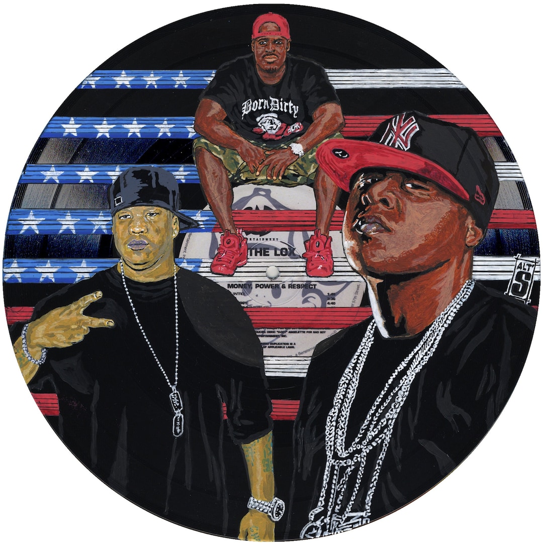 THE LOX / D-BLOCK Painted on Vinyl Record. Single Copy - Etsy
