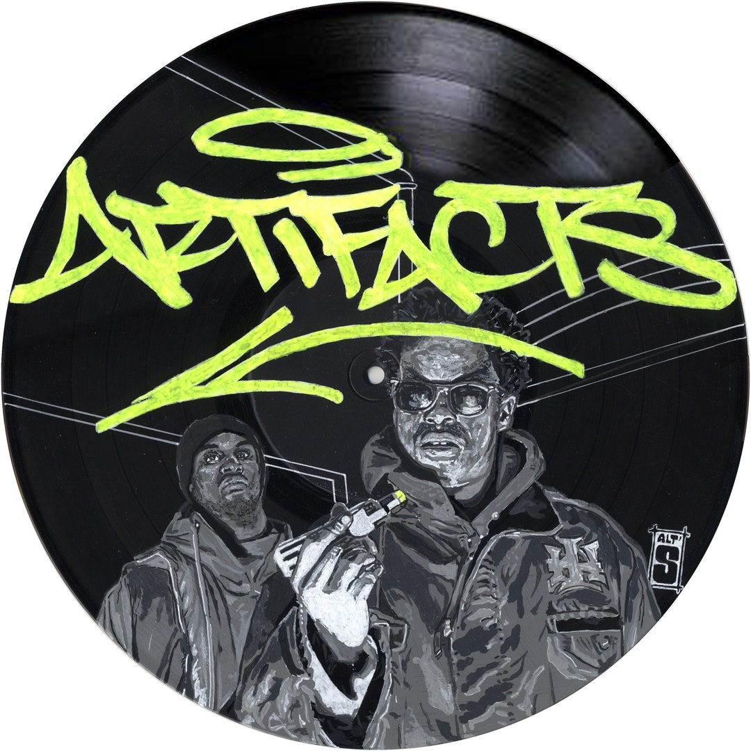ARTIFACTS A.k.a El Da Sensei & Tame One (painted 33 Rpm Vinyl Record ...