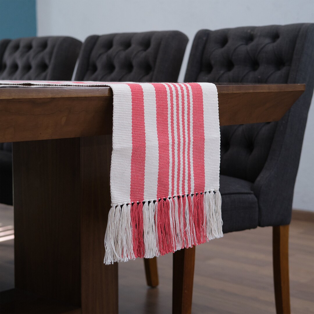 Table Runner Handwoven on a Backstrap Loom by Artisans From Oaxaca ...
