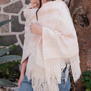 Cotton and Silk Rebozo Woven on a Pedal Loom/ Raw Rebozo With Mexican ...