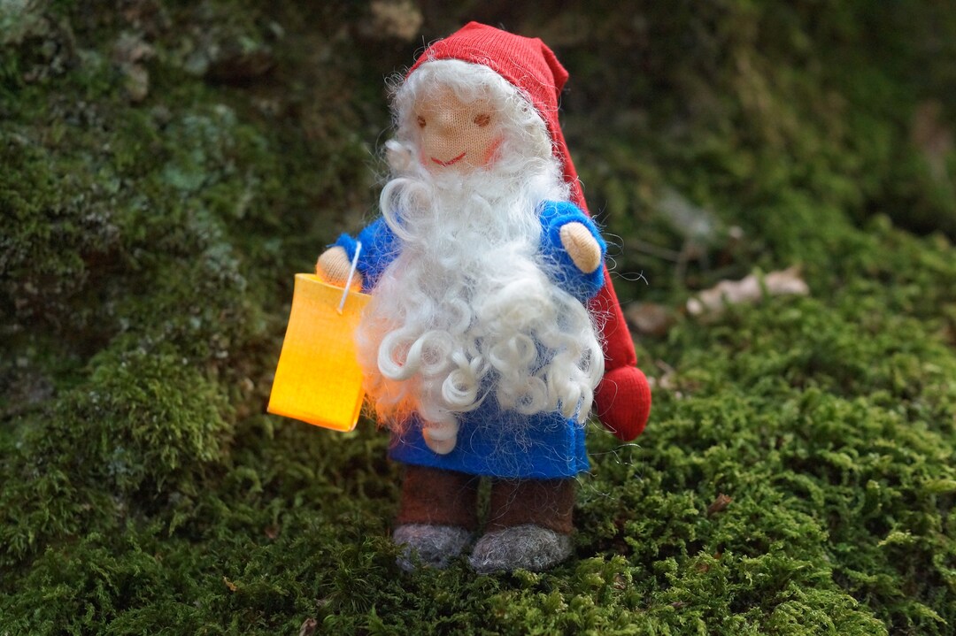 Tomte Tummetott Figure With LED Lantern, Doll Set of 2, Bendable Doll ...