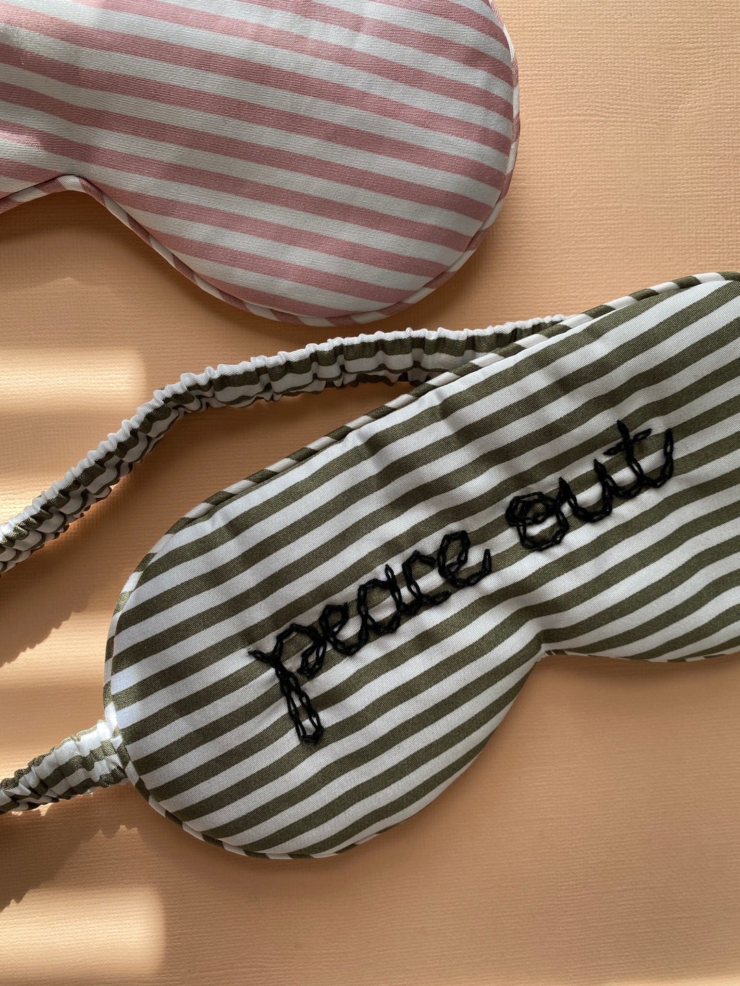 Embroidered Mask | Custom Stitched Striped, Personalized Initials, Word ...