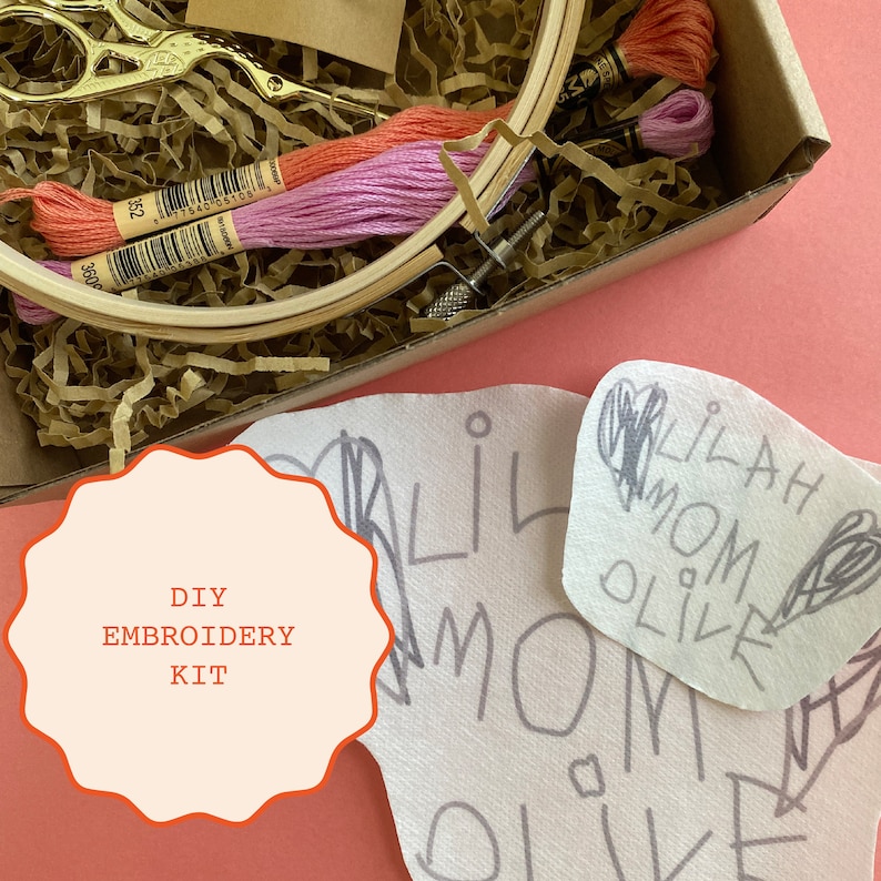 Handwriting Embroidery Kit | Personalized DIY Gift - Etsy