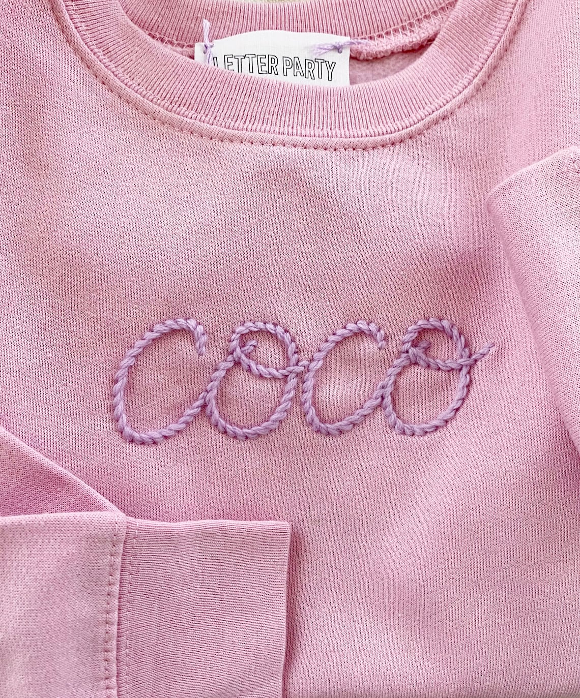 Custom Yarn Embroidered Kids Sweatshirt: Personalized Name Gift - Etsy