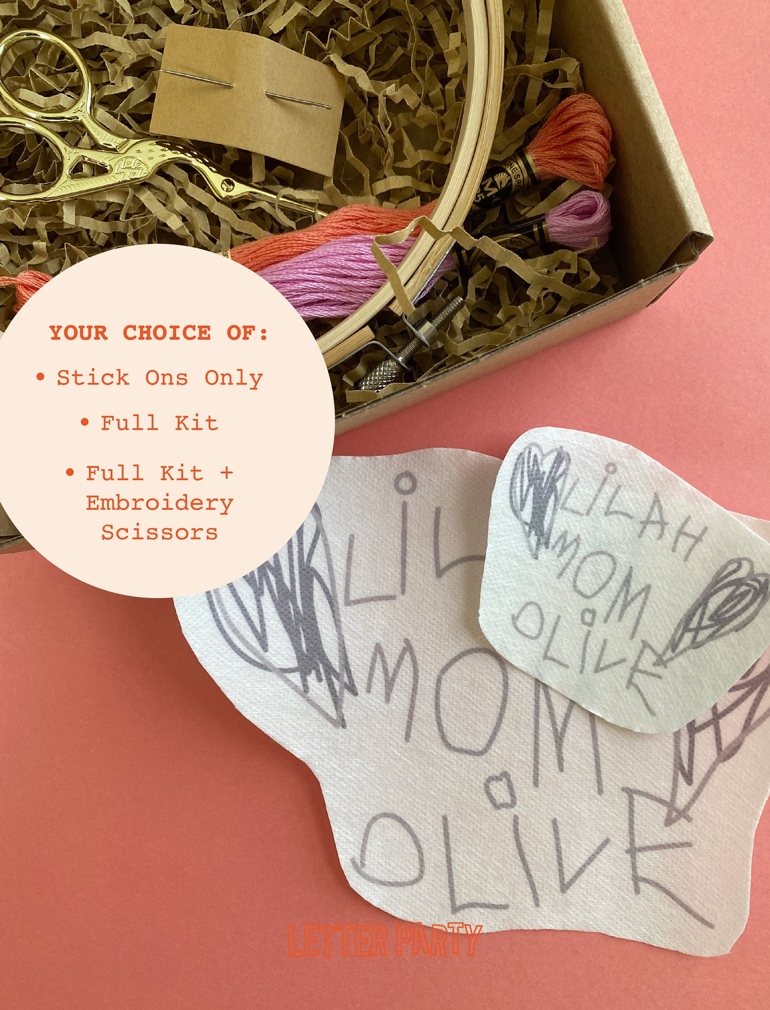 Handwriting Embroidery Kit | Personalized DIY Gift - Etsy