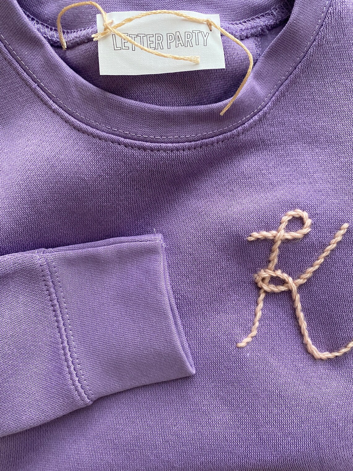 Embroidered Initial Kids Sweatshirt: Custom Monogrammed Yarn - Etsy