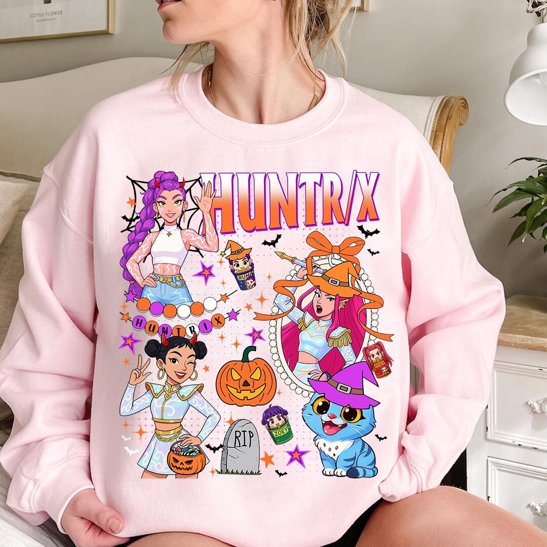 Spooky Huntrix Halloween PNG, Kpop Demon Hunters Sublimation, Saja ...