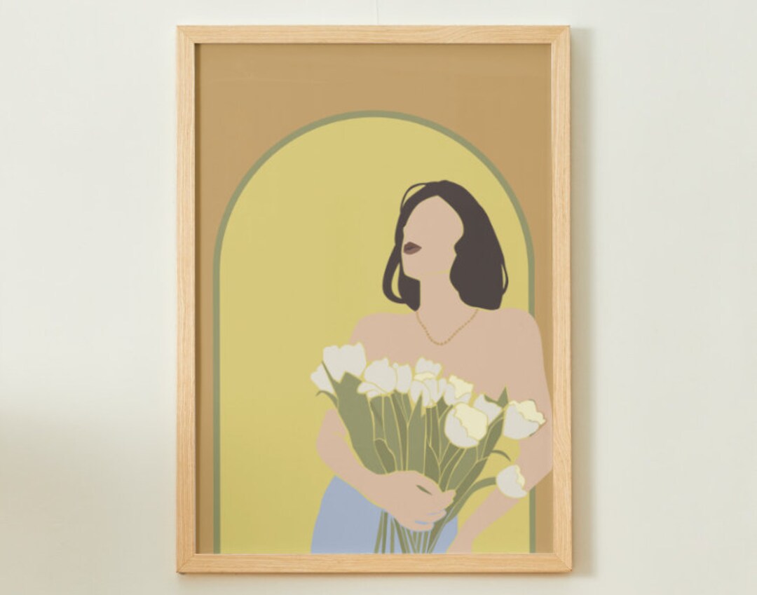 Boho Flower Girl A2 Poster - Etsy