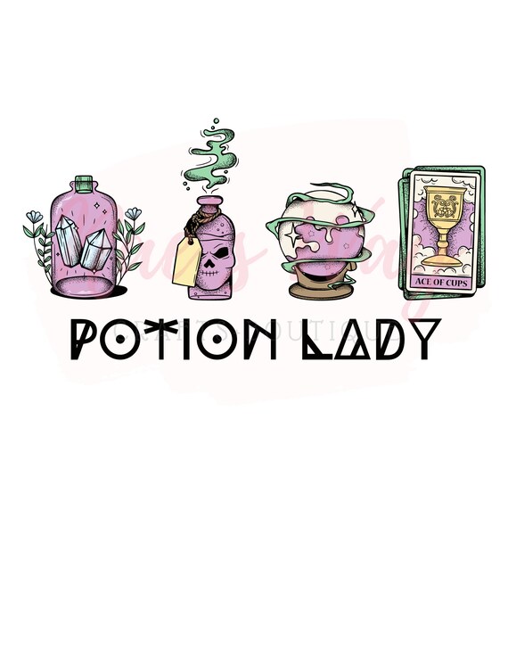Potion Lady PNG Halloween Download - Etsy