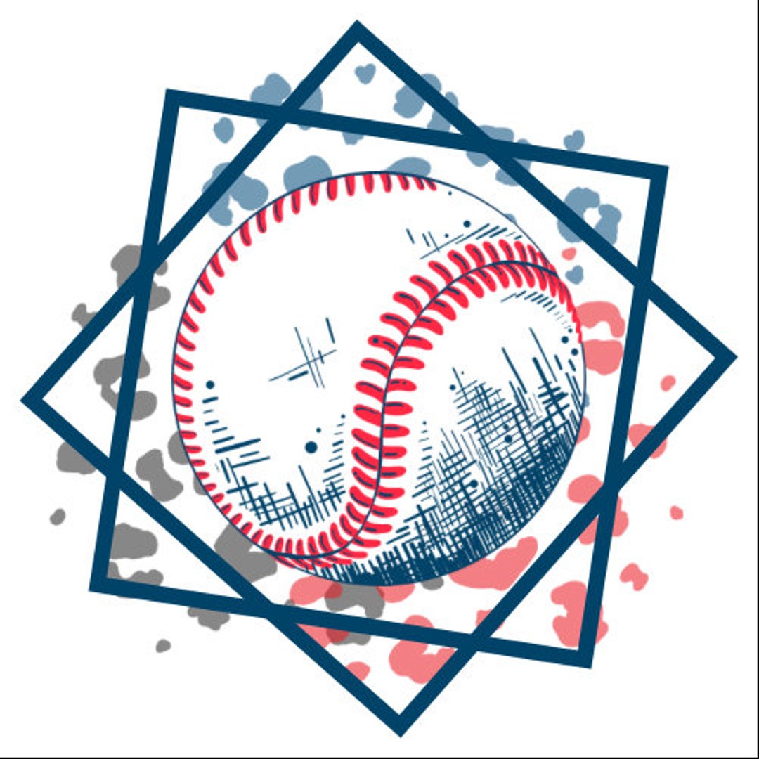 Geometric Baseball PNG - Etsy