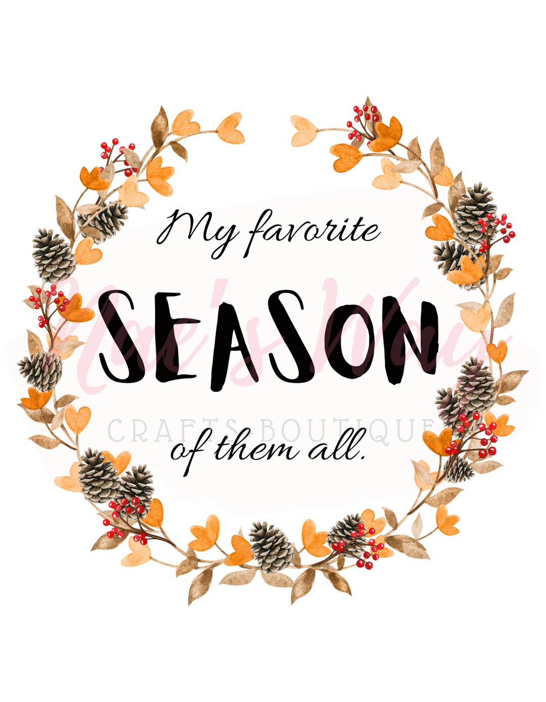 Favorite Season Fall PNG Download - Etsy