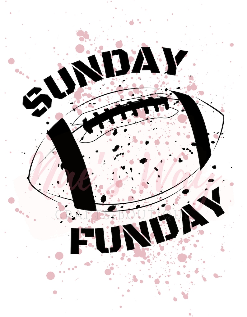 Sunday Funday Football PNG | Download - Etsy