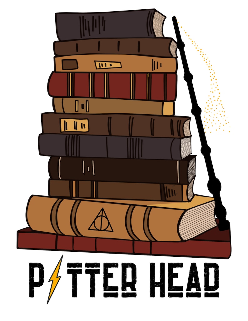 Potter Head PNG | Download - Etsy