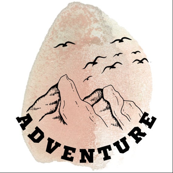 Mountain Adventure PNG Download - Etsy