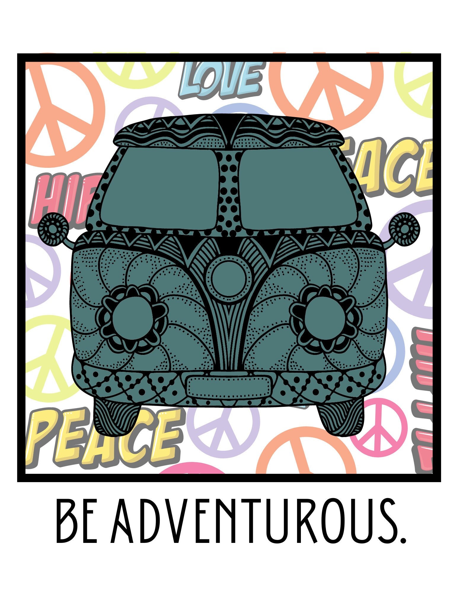 Groovy Be Adventurous PNG | Download - Etsy