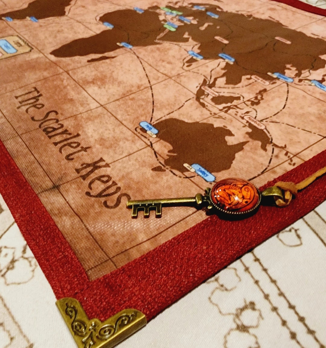 Handmade Scroll World Map for Arkham Horror LCG: the Scarlet Keys - Etsy UK