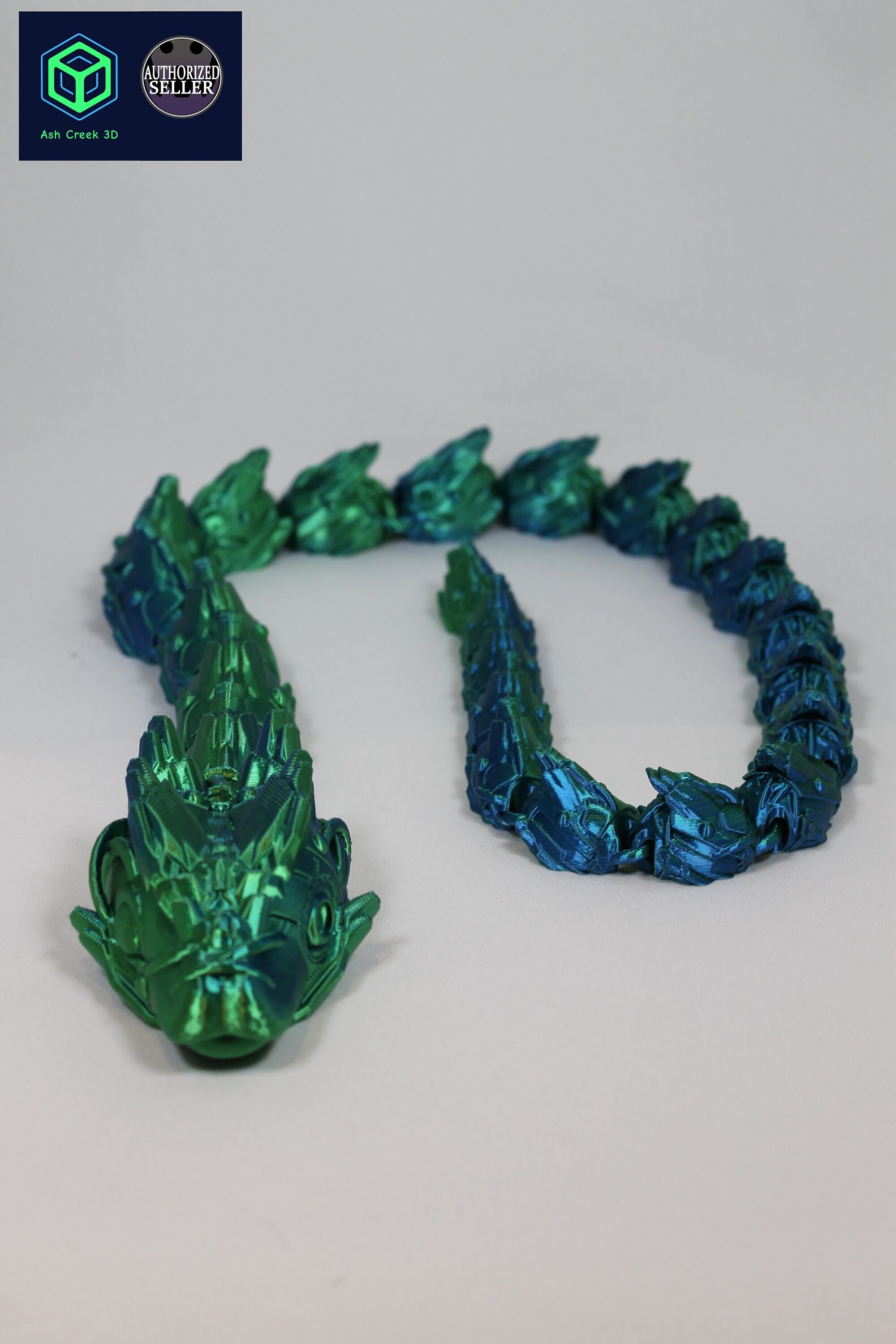 3D Printed Articulating Cyborg Snake Flexi Snake Borg Snake - Etsy