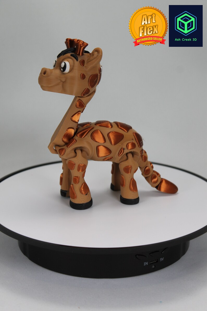 Articulating Baby Giraffe 3D Printed Color 3D Print - Etsy