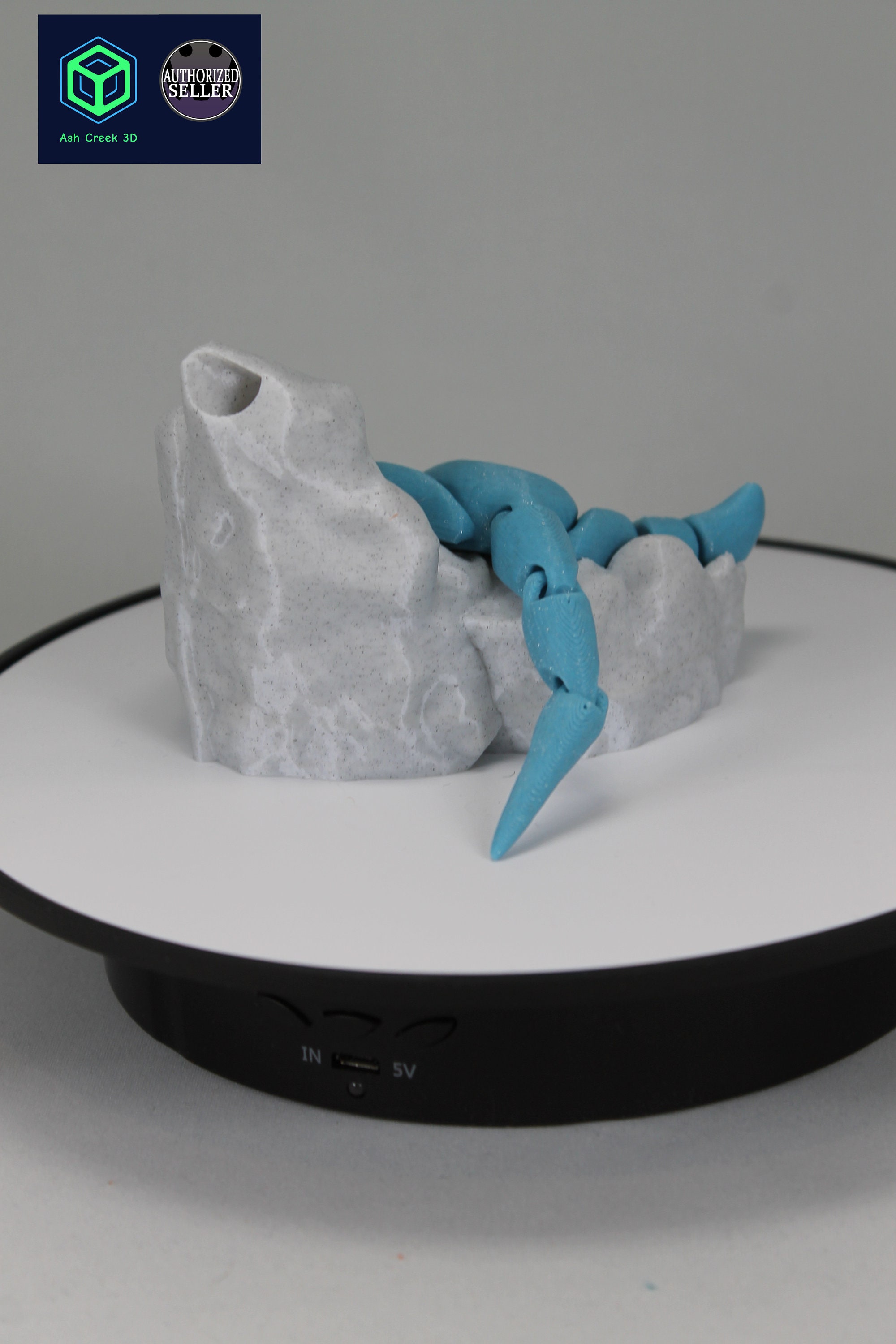 3D Printed Articulating Stingray and Rock Flexi Animal - Etsy