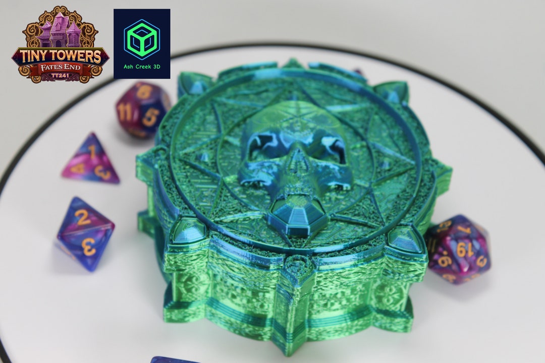 Fates End Necromancer Dice Vault | Table Top Terrain - Etsy