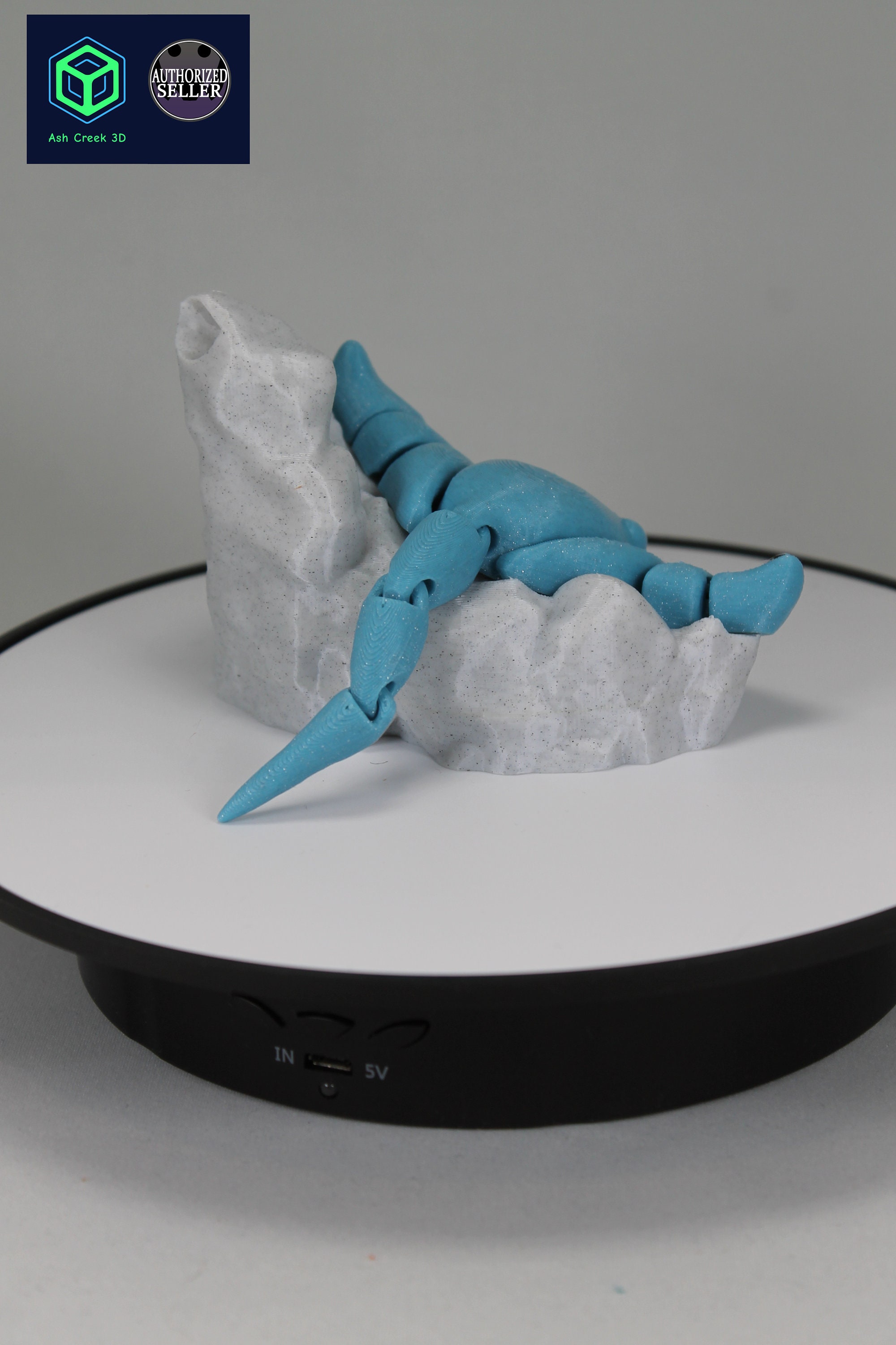 3D Printed Articulating Stingray and Rock Flexi Animal - Etsy