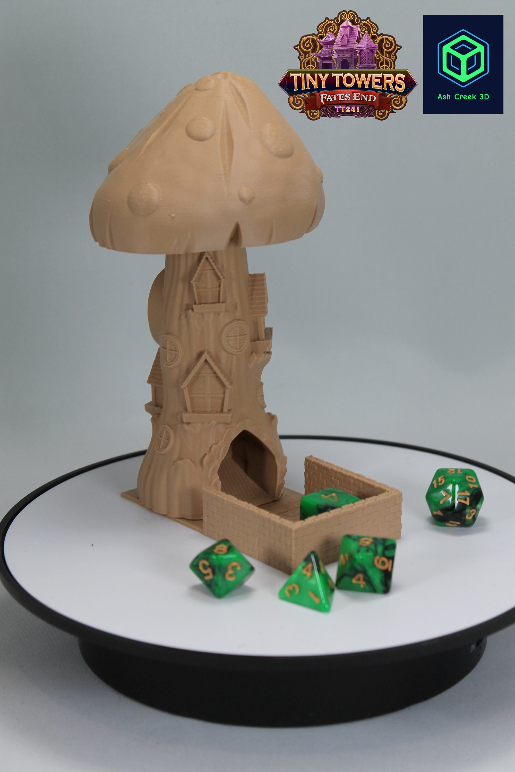 Fates End Tiny Mushroom Manor Dice Tower Table Top Terrain - Etsy